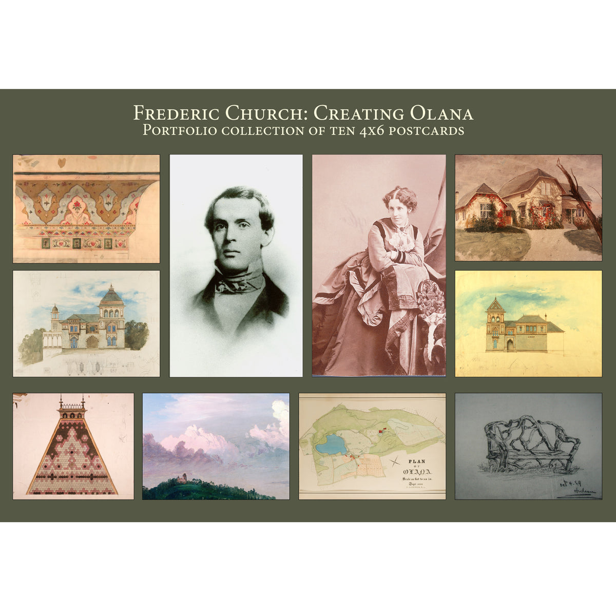 Frederic Church: Creating Olana Postcard Portfolio – OLANA MUSEUM STORE